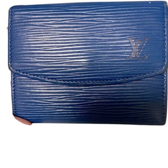 Louis Vuitton | Bags | Louis Vitton Small Wallet Epic Lv Beautiful Blue ...